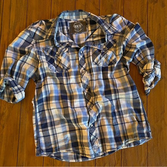 BKE | Shirts | Bke Mens Pearl Snap Up Casual Shirt M | Poshmark